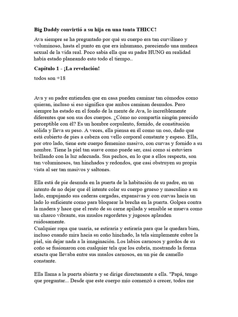 Big Daddy Convirtió A Su Hija en Una Tonta THICC | PDF