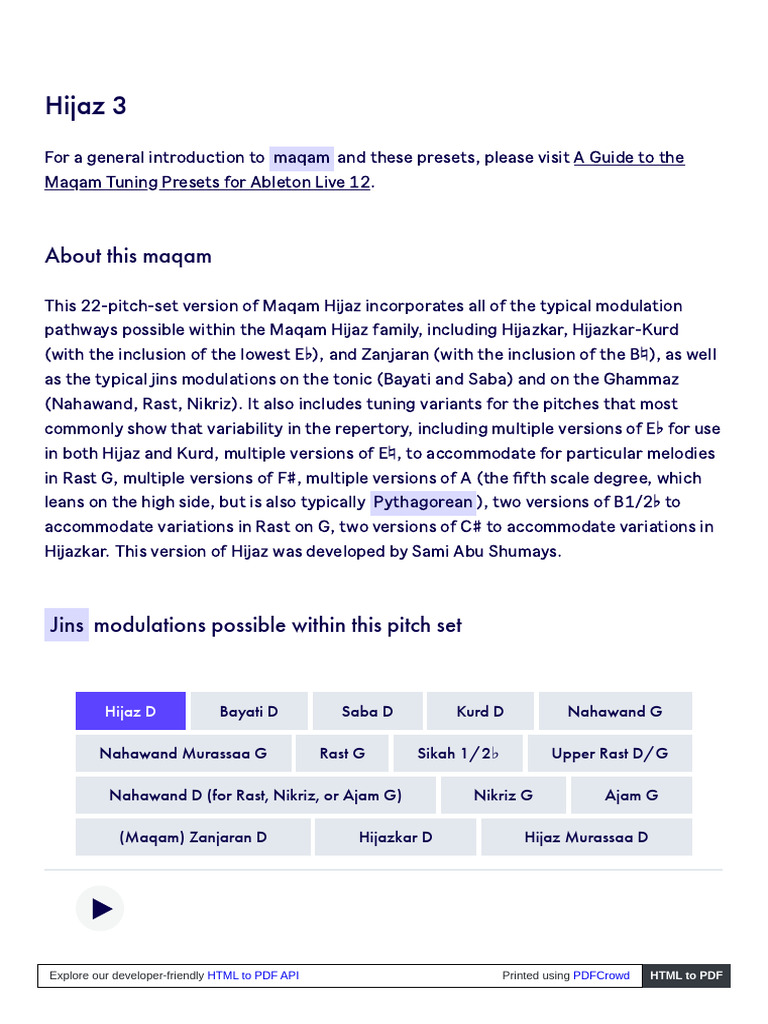 Tuning Ableton Com Arabic Maqam Hijaz 3 | PDF | Musicology | Melody