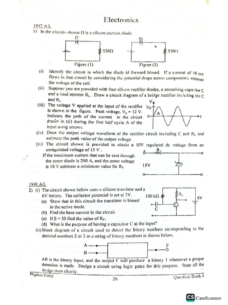 Physics Classified Essay Electronics English | PDF