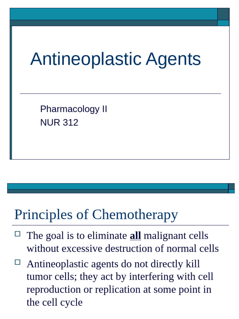 Antineoplastic Agents | PDF | Chemotherapy | Cancer