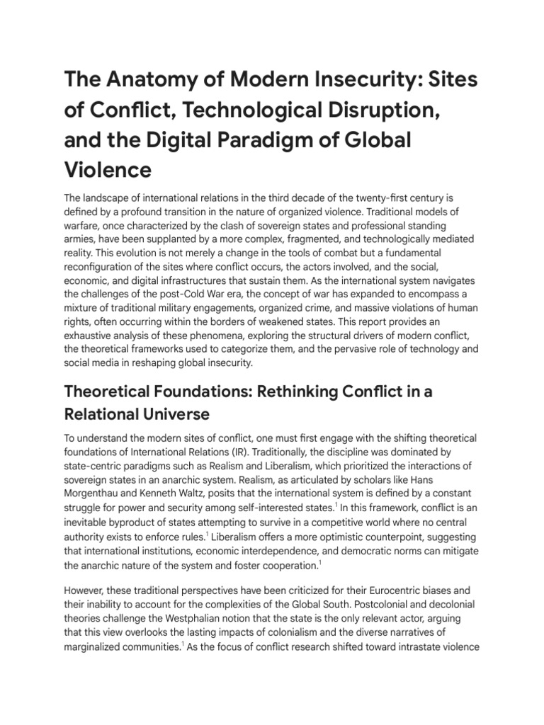 Modern Conflict - Technology and Social Media | PDF | Unmanned Aerial ...
