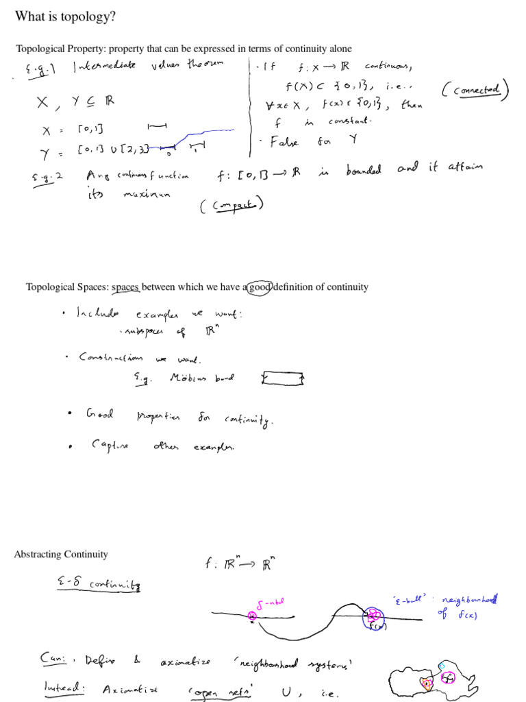 Introduction to Topology Concepts | PDF