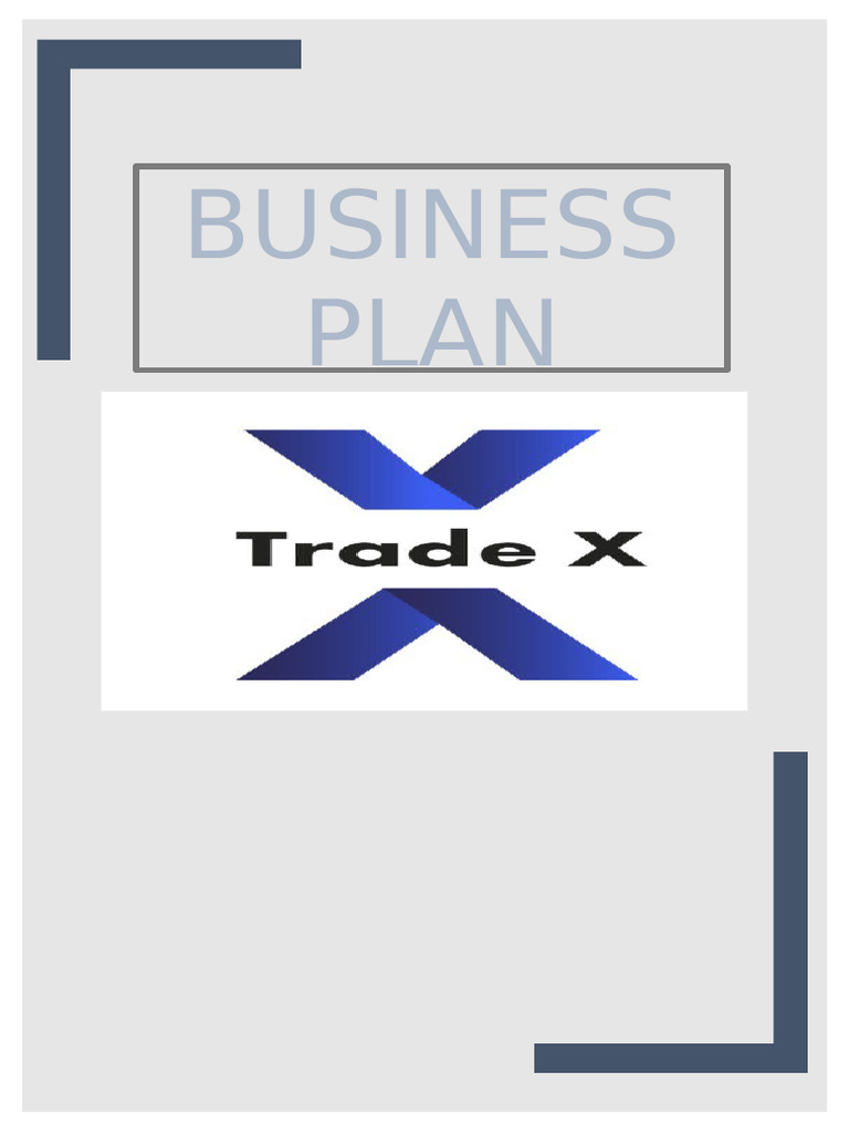 Business Plan TradeX Final | PDF | Investir | Opérateur de marché