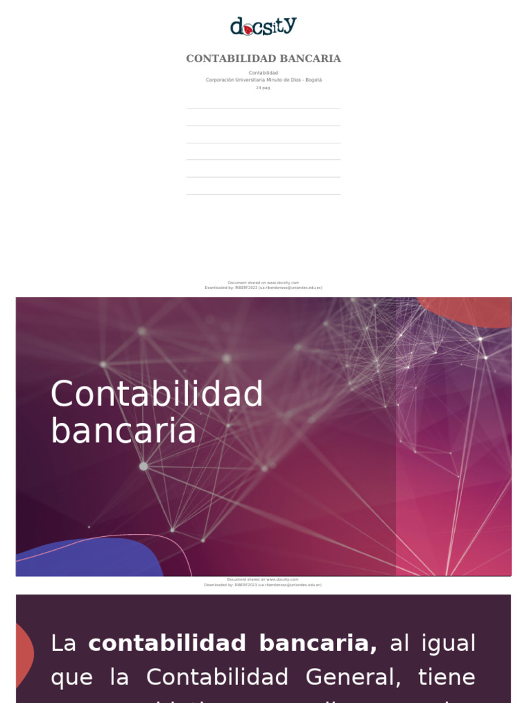 Contabilidad Bancaria: Fundamentos y Ejercicios | PDF | Bancos ...