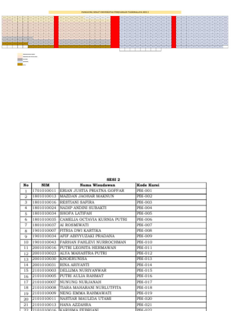 (Sesi 2) Layout Kursi Wisuda 27 November 2025 | PDF