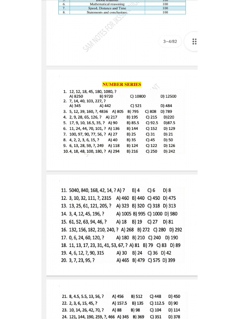 JKSSB Junior Assistant Samples | PDF