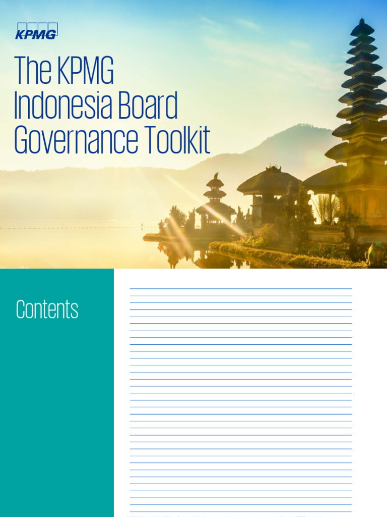 KPMG Indonesia Board Governance Toolkit | PDF | Governance | Board Of ...