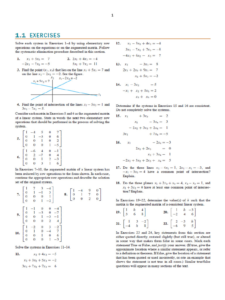 CH 1 Exercises | PDF