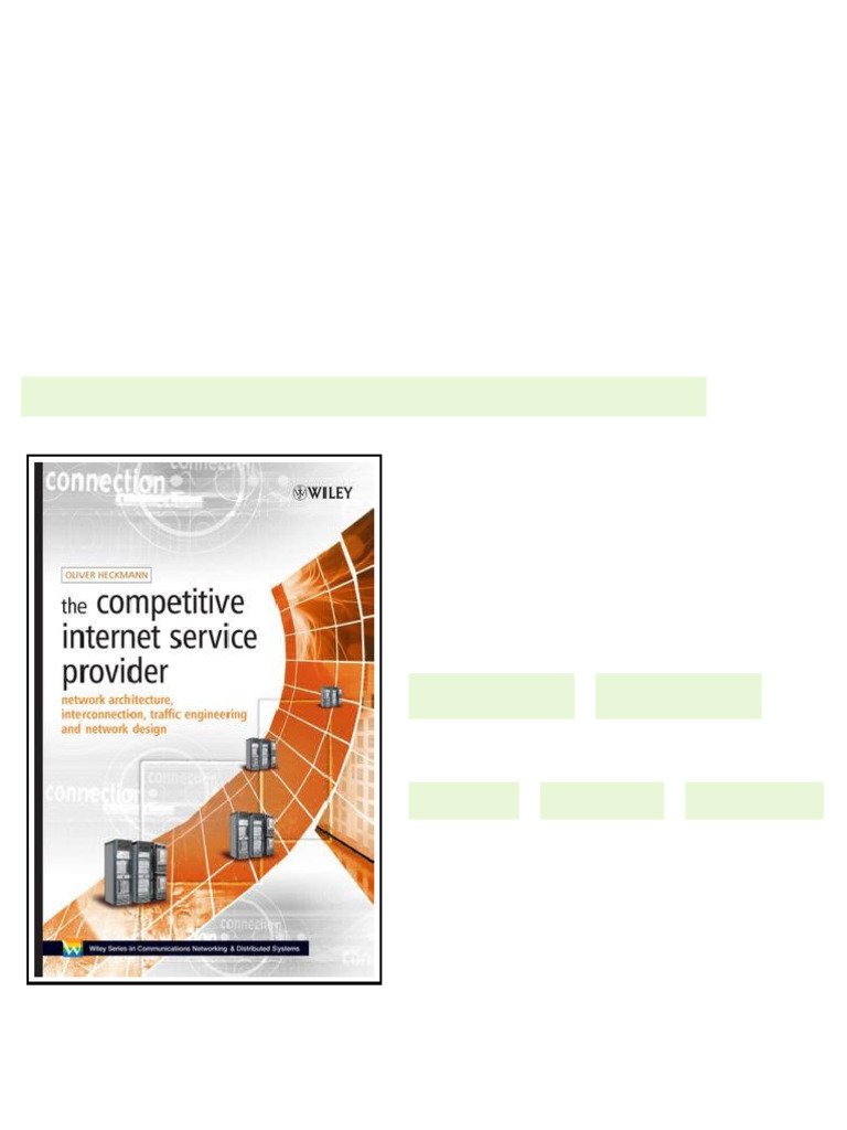 The competitive Internet service provider network architecture ...