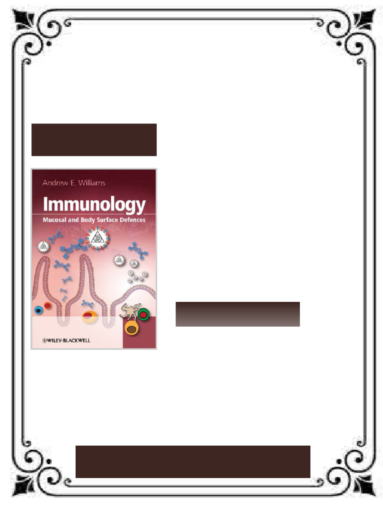 Immunology Mucosal and Body Surface Defences 1st Edition Andrew E ...