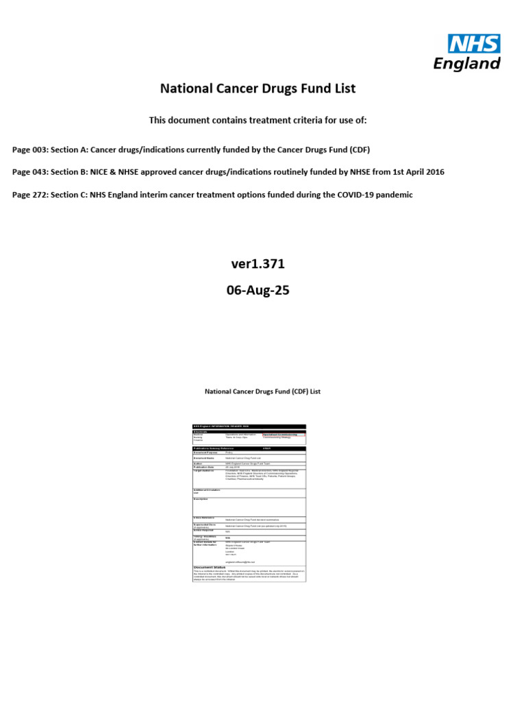 national-cdf-list-v1.371[1] | PDF | Lymphoma | Hematopoietic Stem Cell ...