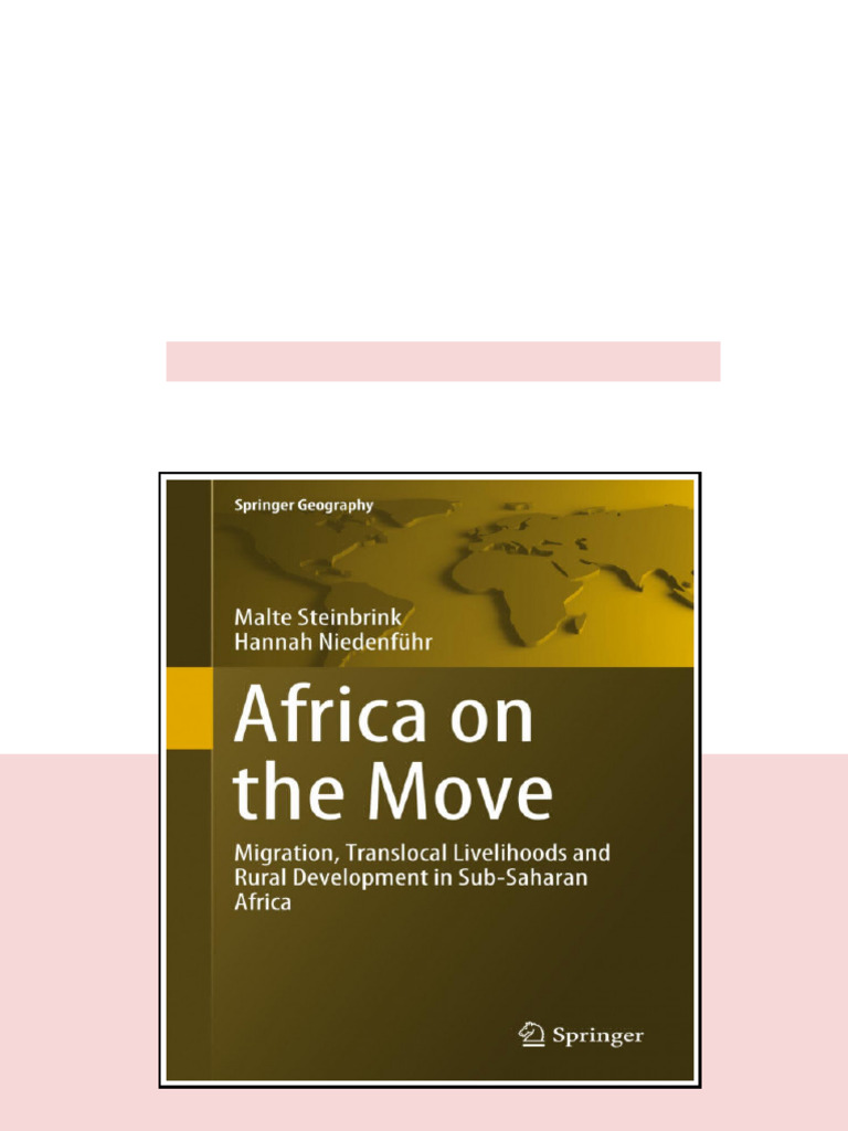 Africa On The Move Migration Translocal Livelihoods And Rural ...