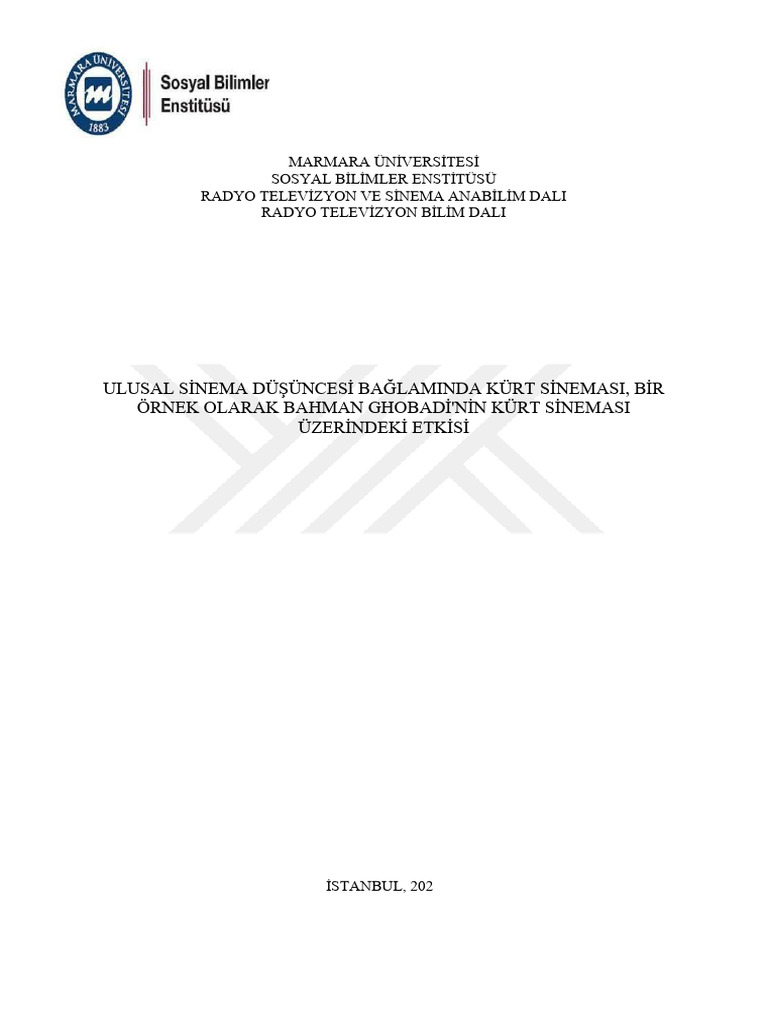 Bahman Ghobadi Sineması, Yurt, Özgürlük | PDF