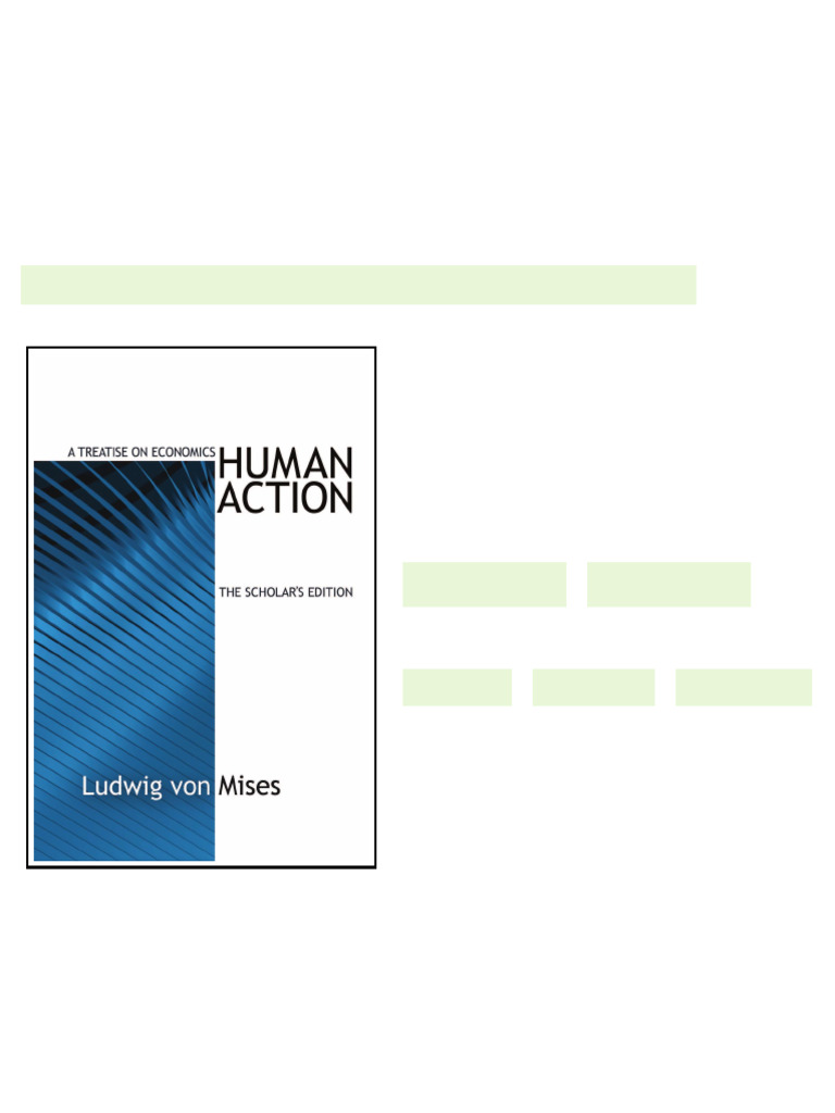 Human Action The Scholars Edition Ludwig Von Mises - ebook and textbook ...
