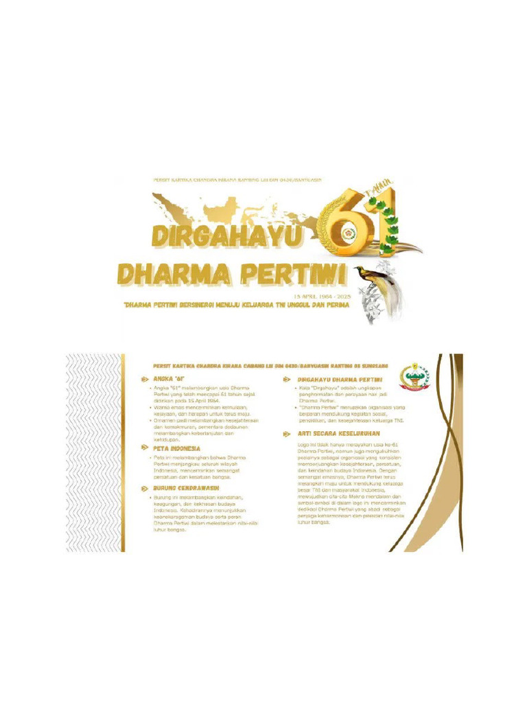 Contoh Logo Hut Dharma Pertiwi | PDF