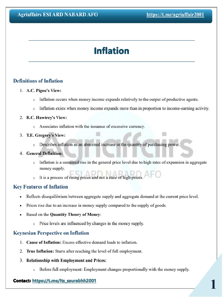 Inflation | PDF