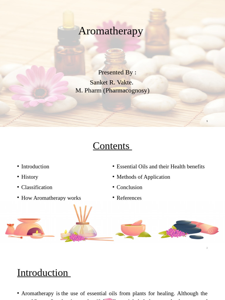 Aromatherapy: Benefits and Applications | PDF | Essential Oil ...