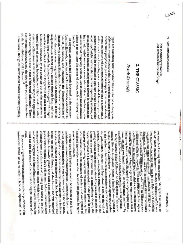 The Classic Essay | PDF