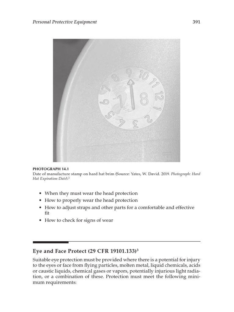 Eye and Face Protect (29 CFR 19101.133) | PDF | Glasses | Working ...