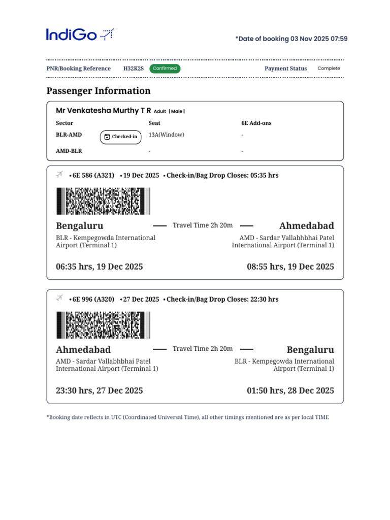 Indigo | PDF | Travel Visa