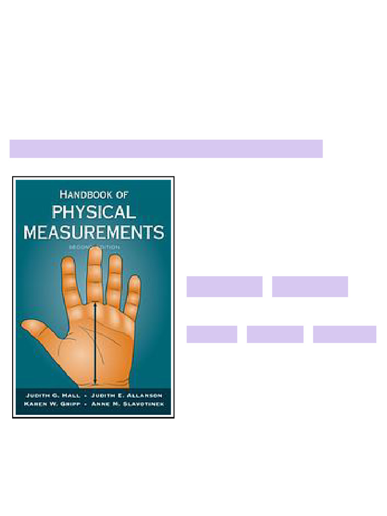 Handbook of physical measurements 2nd ed Edition Judith G Hall - ebook ...
