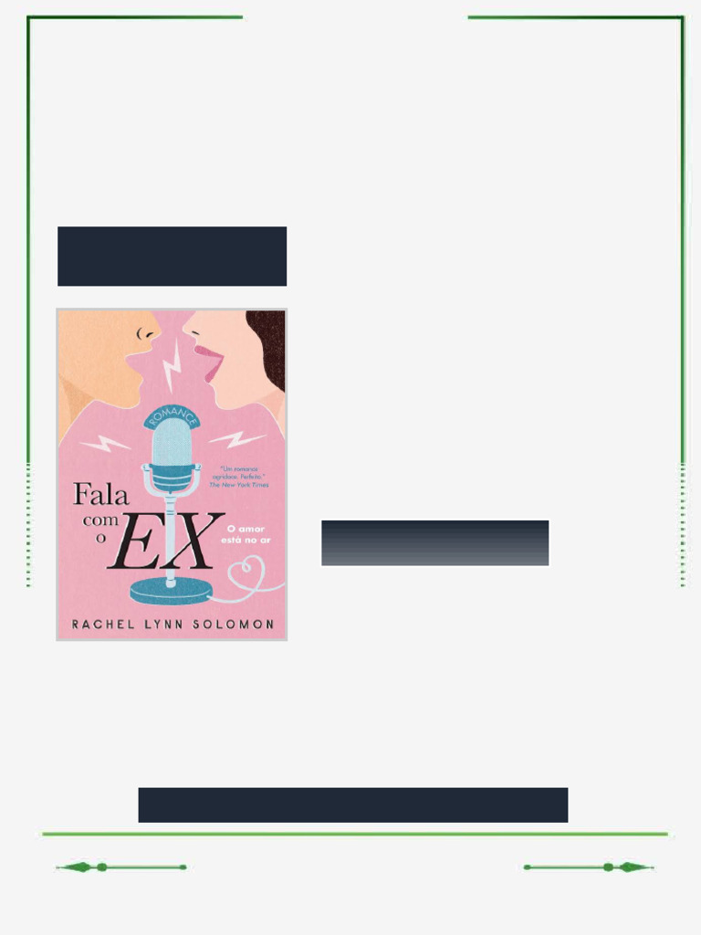Conversando com o Ex Rachel Lynn Solomon ebook detailed chapter file ...