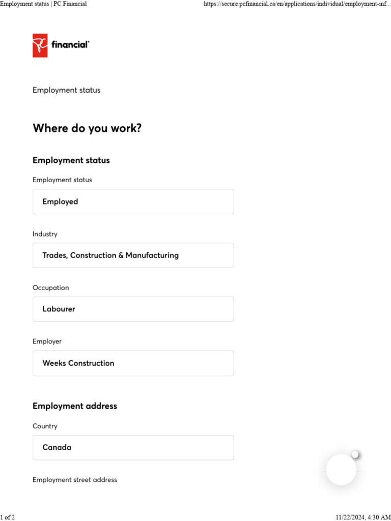 Employment Status for Labourers in Nova Scotia | PDF