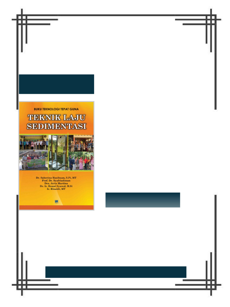 Teknologi Laju Sedimentasi Dr Saberina Hasibuan S Pi M T Prof Dr ...