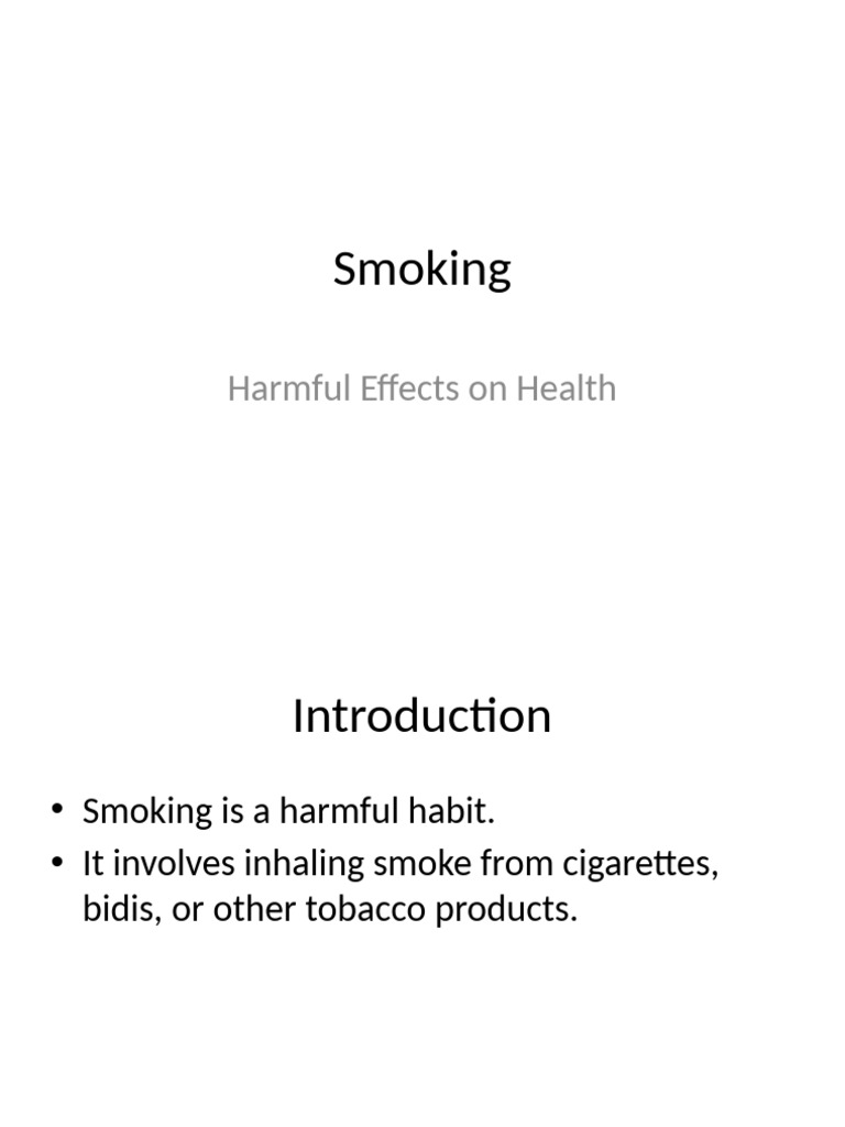 Smoking Presentation | PDF