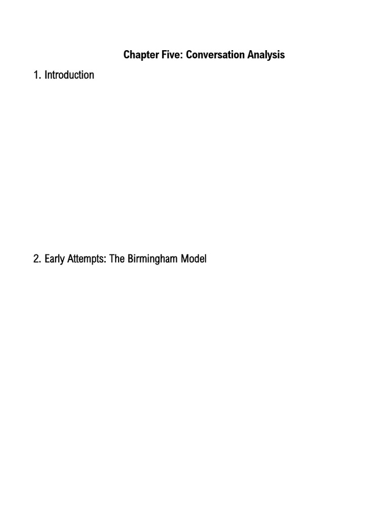 Understanding Conversation Analysis | PDF | Nonverbal Communication ...