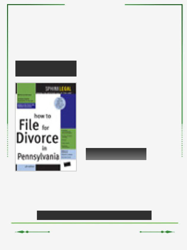 How to File for Divorce in Pennsylvania 4th Edition Rebecca Desimone ...