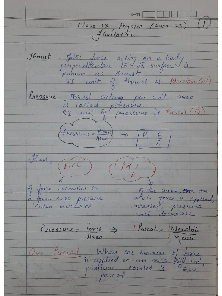 Floatation Notes 01 | PDF