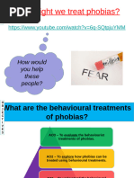 Flooding vs. Systematic Desensitization | PDF | Phobia | Fear