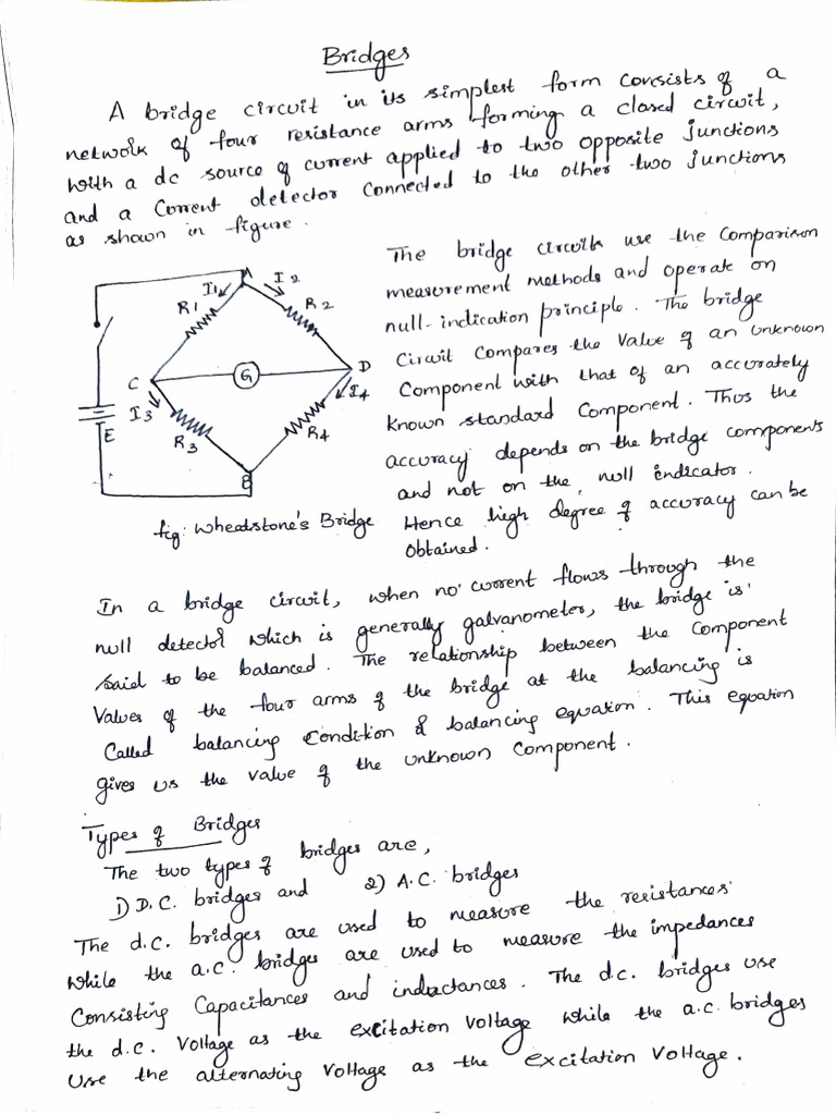 Dc Bridges | PDF | Electricity | Electromagnetism
