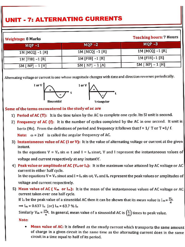 Alternating Current. | PDF
