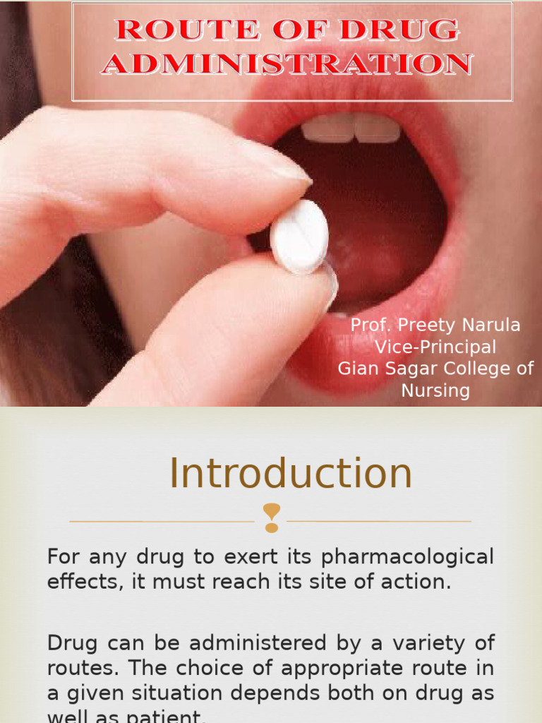 Routes of Drug Administration Explained | PDF | Injection (Medicine ...