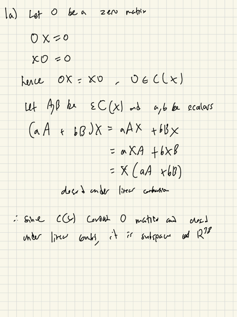Linear Algebra Concepts Explained | PDF