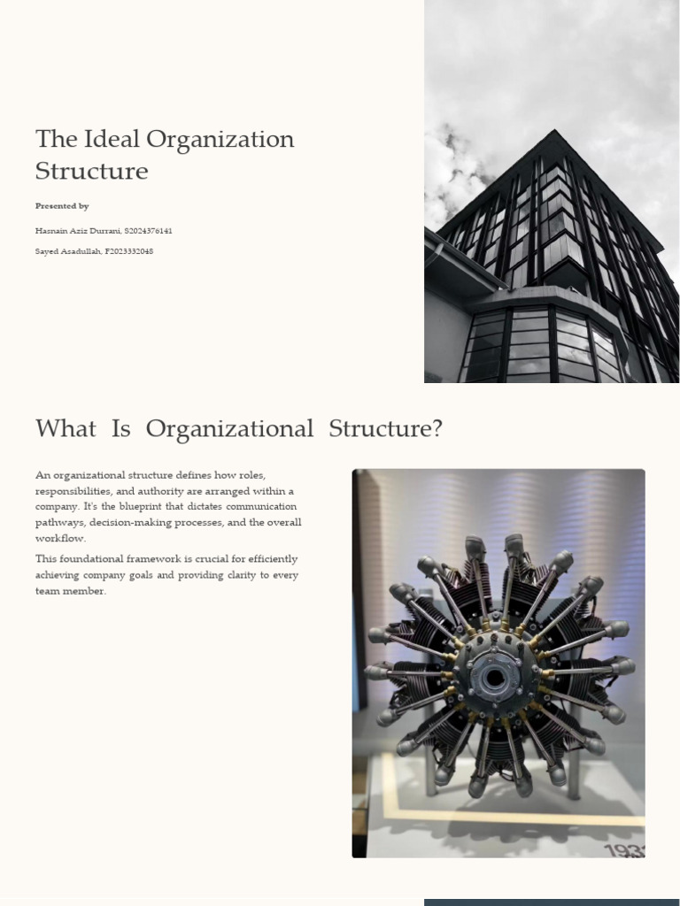 Ideal Organizational Structure Guide | PDF | Organizational Structure ...