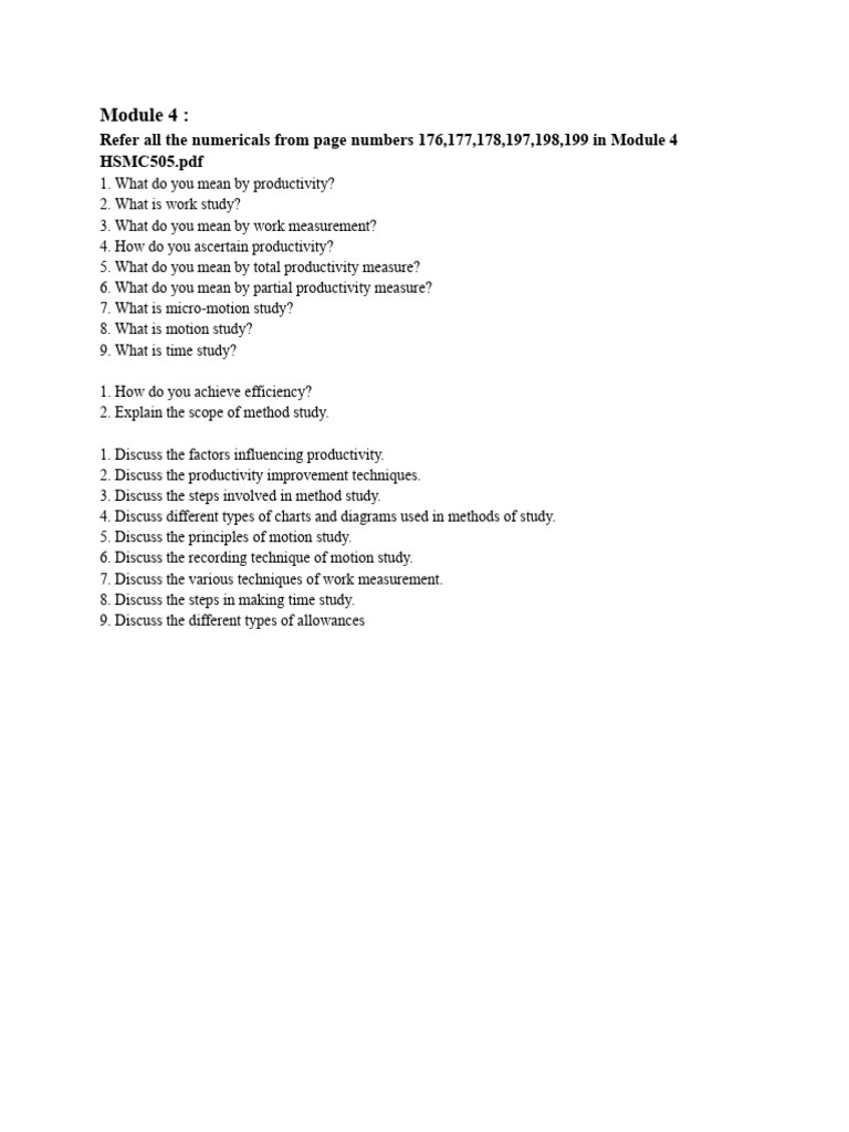 Module 4 Question Bank | PDF