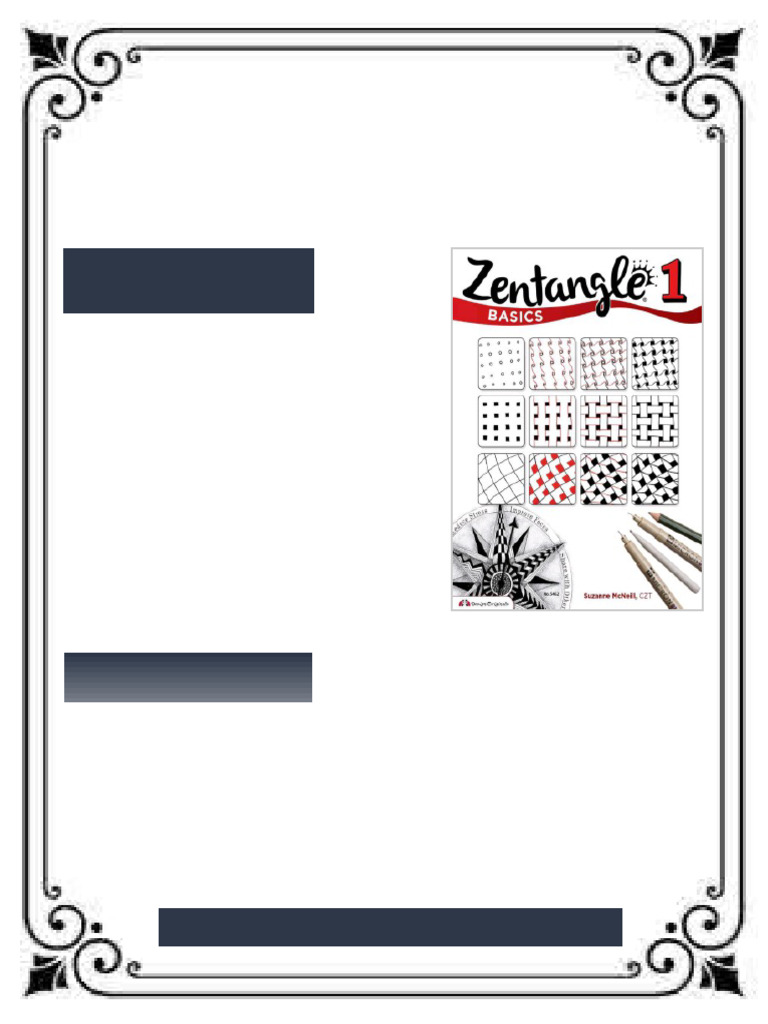 Zentangle Basics Expanded Workbook Edition A Creative Art Form Where ...