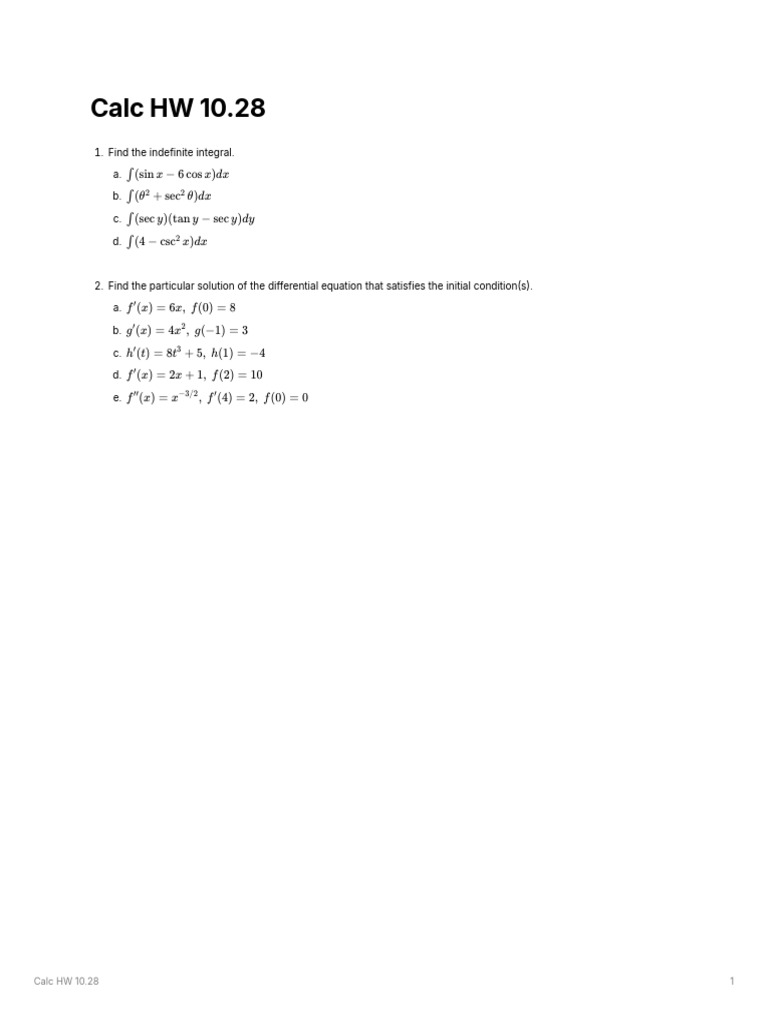 Calc_HW_10.28 | PDF
