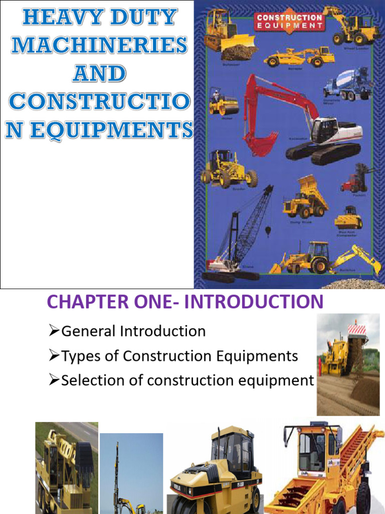 Introduction to Heavy Duty and Construction Equipments | PDF | Heavy ...