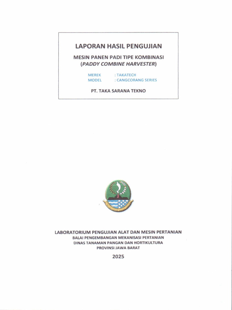 Test Report Cangcorang 121125 | PDF