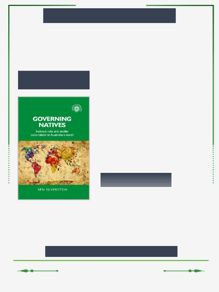 Governing natives Indirect rule and settler colonialism in Australia s ...