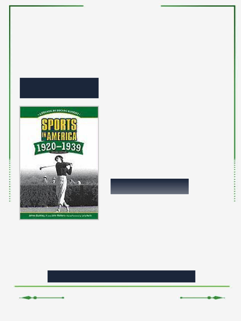 Sports in America 1920 To 1939 2nd Edition James Ebook Instantly ...
