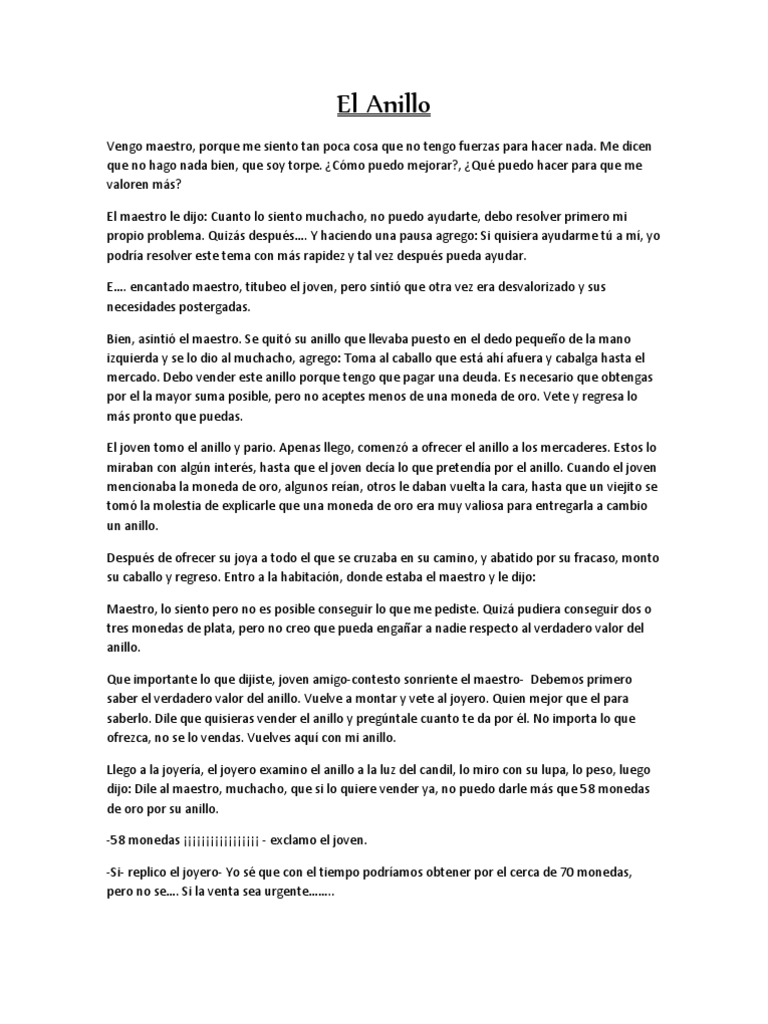 El Anillo | PDF | Ocio