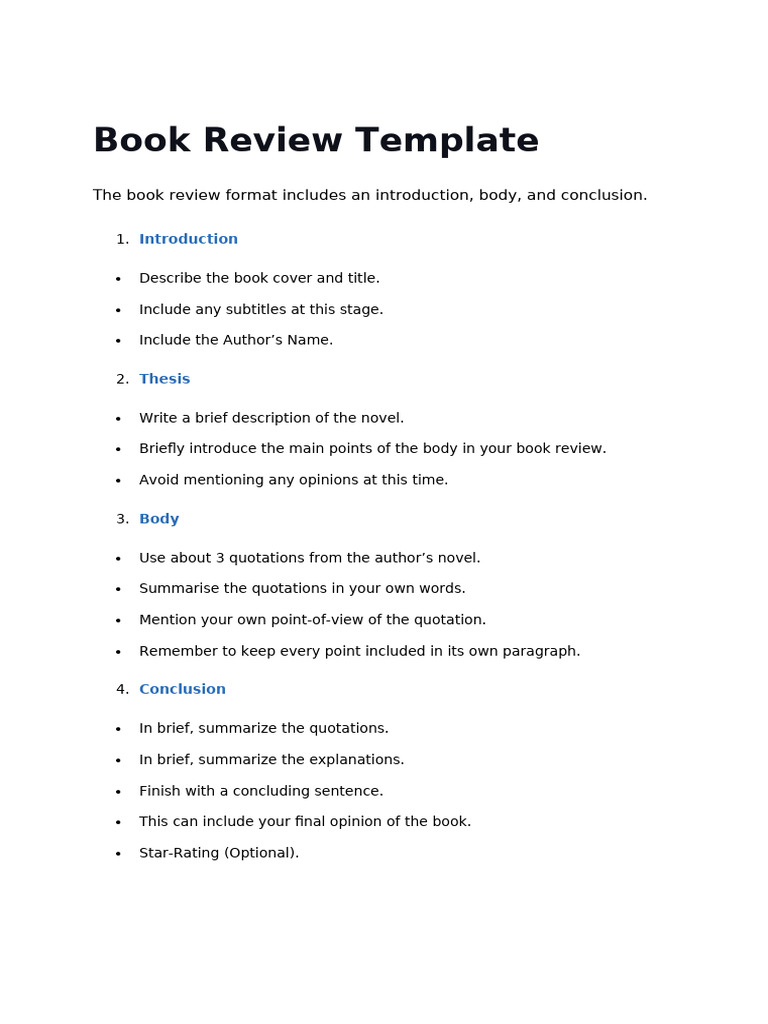 How to Write a Book Report | PDF | Books | Plot (Narrative)