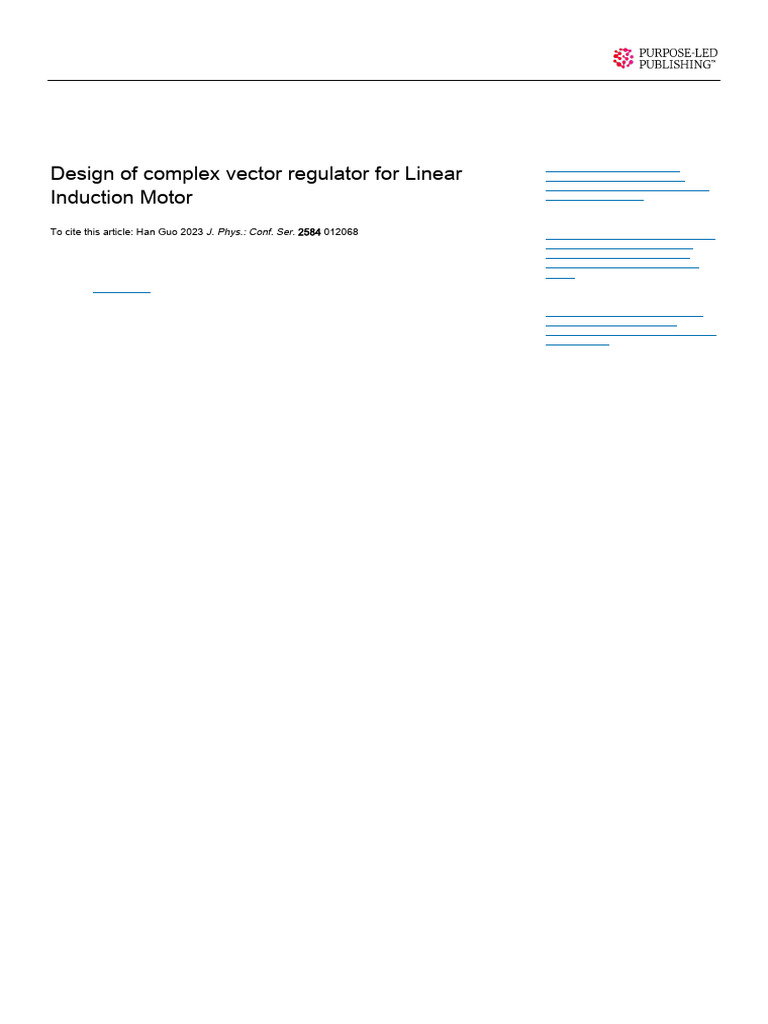 Complex Vector Regulator for LIM | PDF | Pi | Euclidean Vector