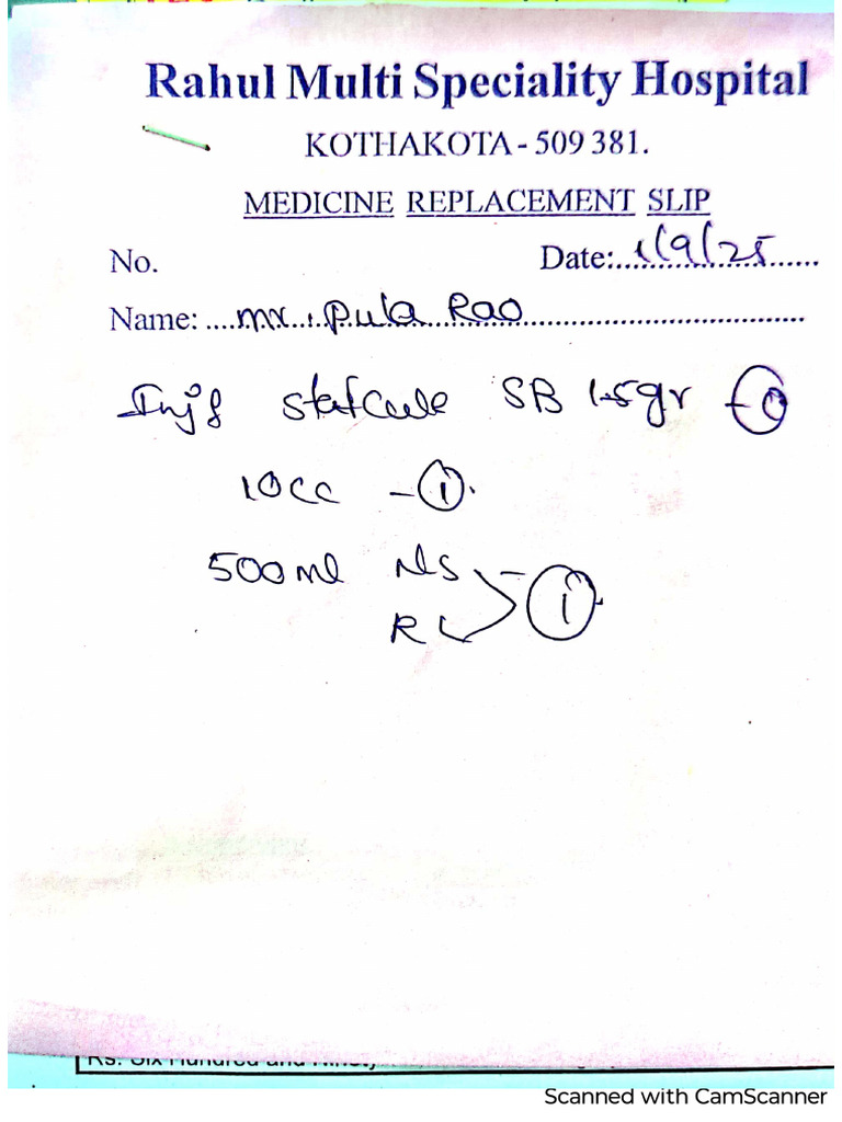 Medicine Slips | PDF
