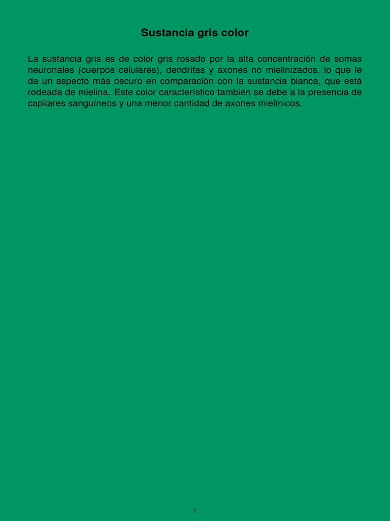 Sustancia Gris Color | PDF